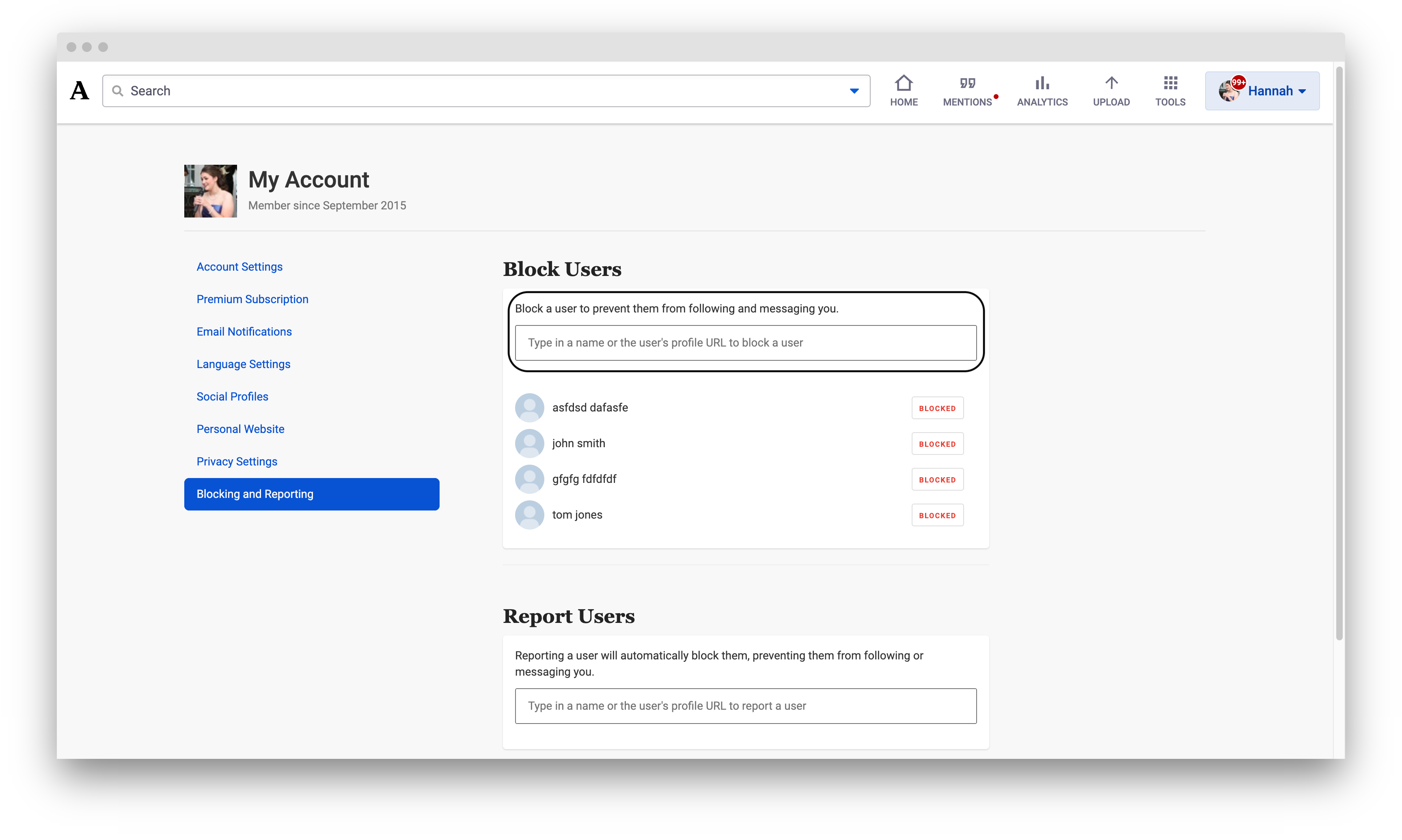 Block and Unblock Specific Users – Academia Support