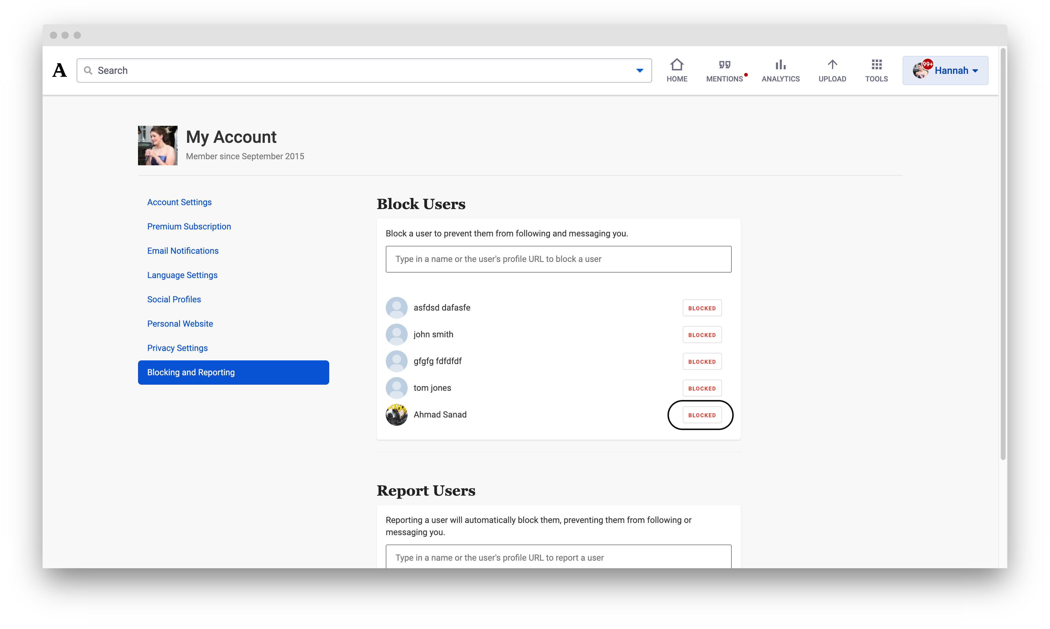 Block and Unblock Specific Users – Academia Support
