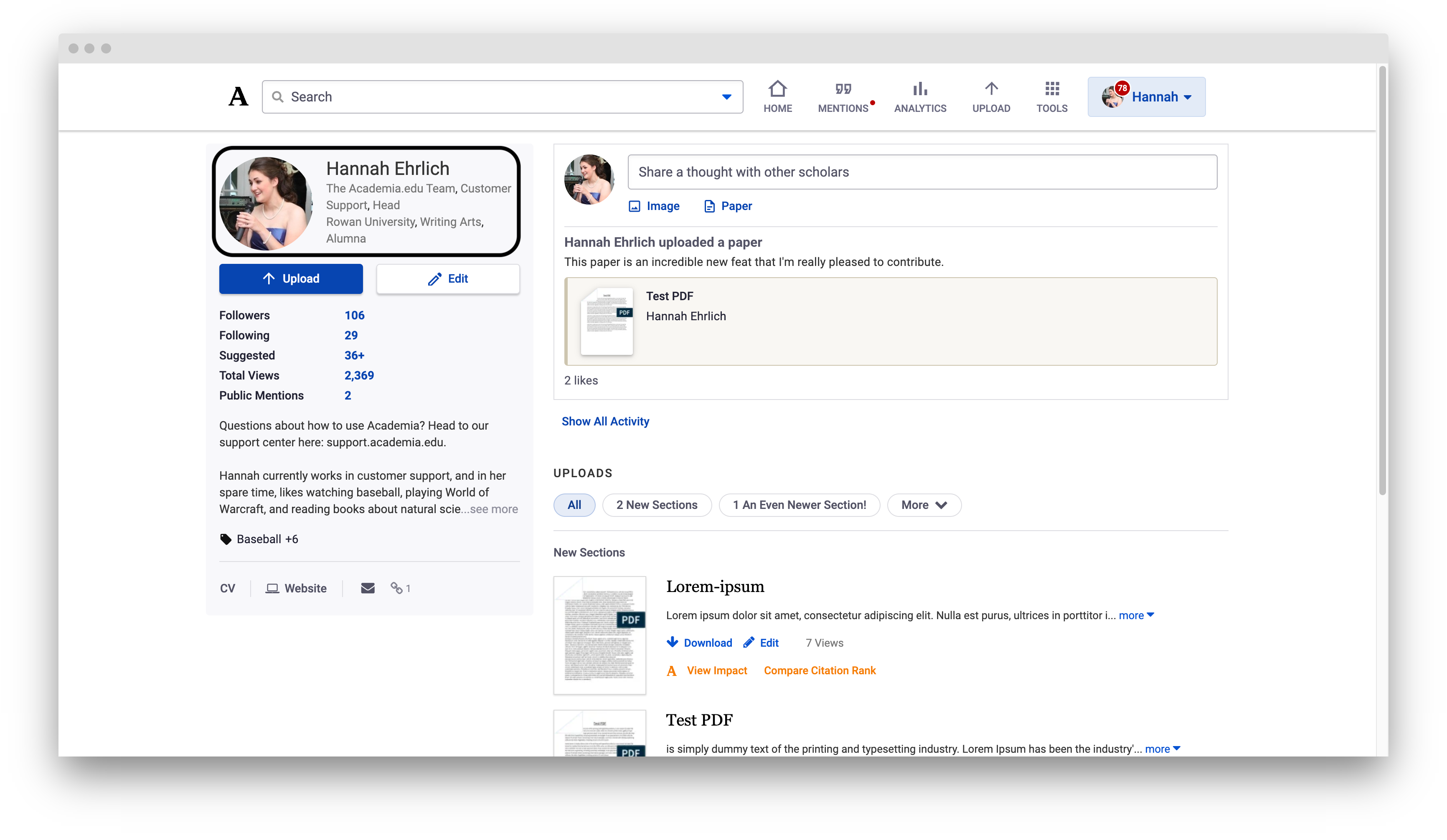 How Can I Access My Profile? – Academia