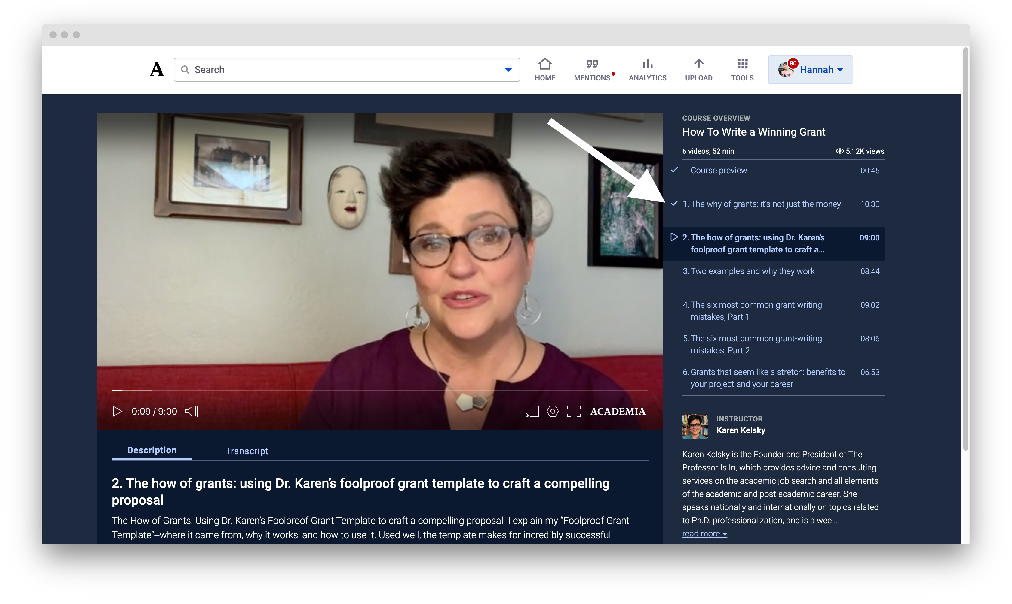 How do I watch Courses? – Academia Support