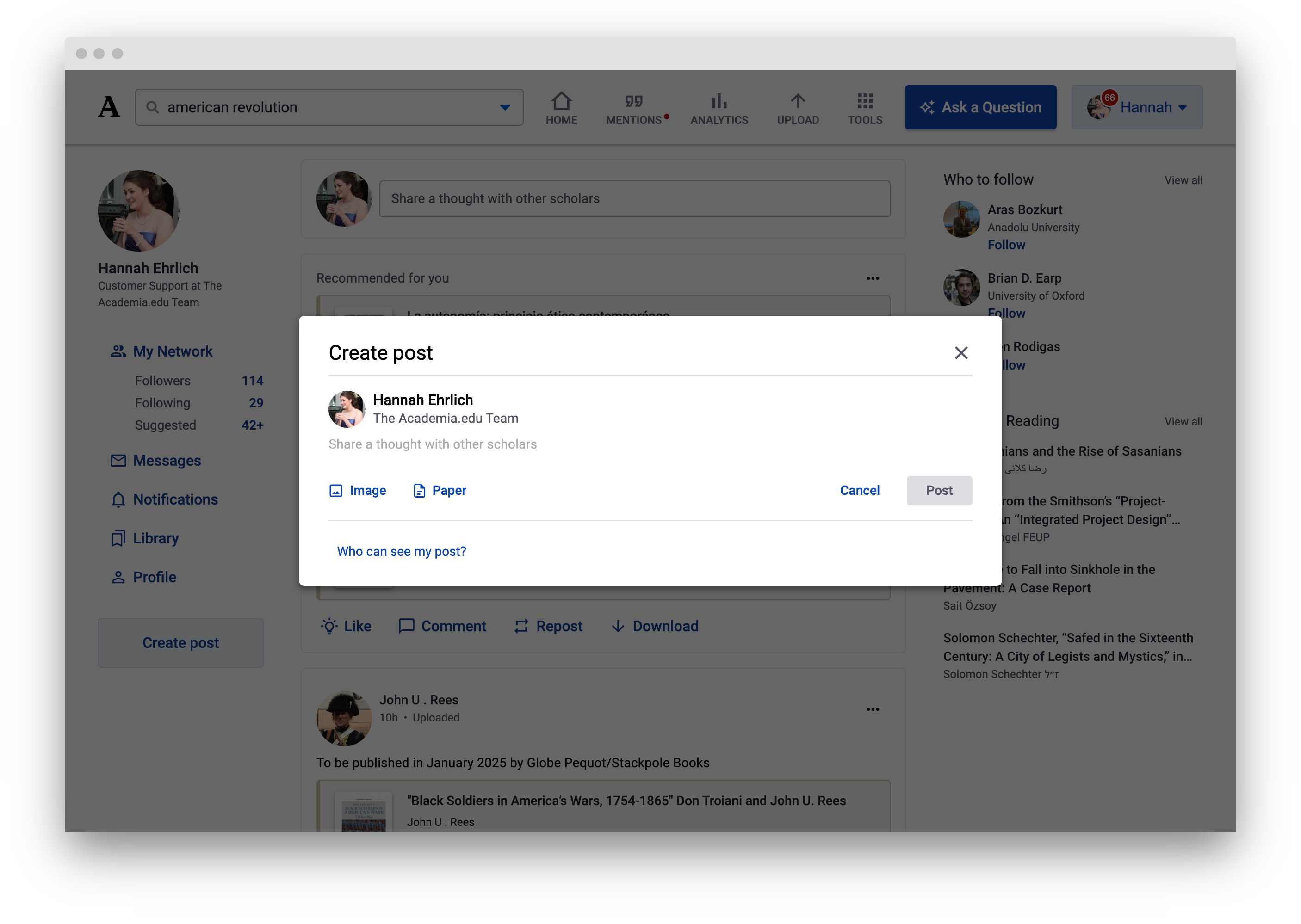 Creating and Editing Posts – Academia