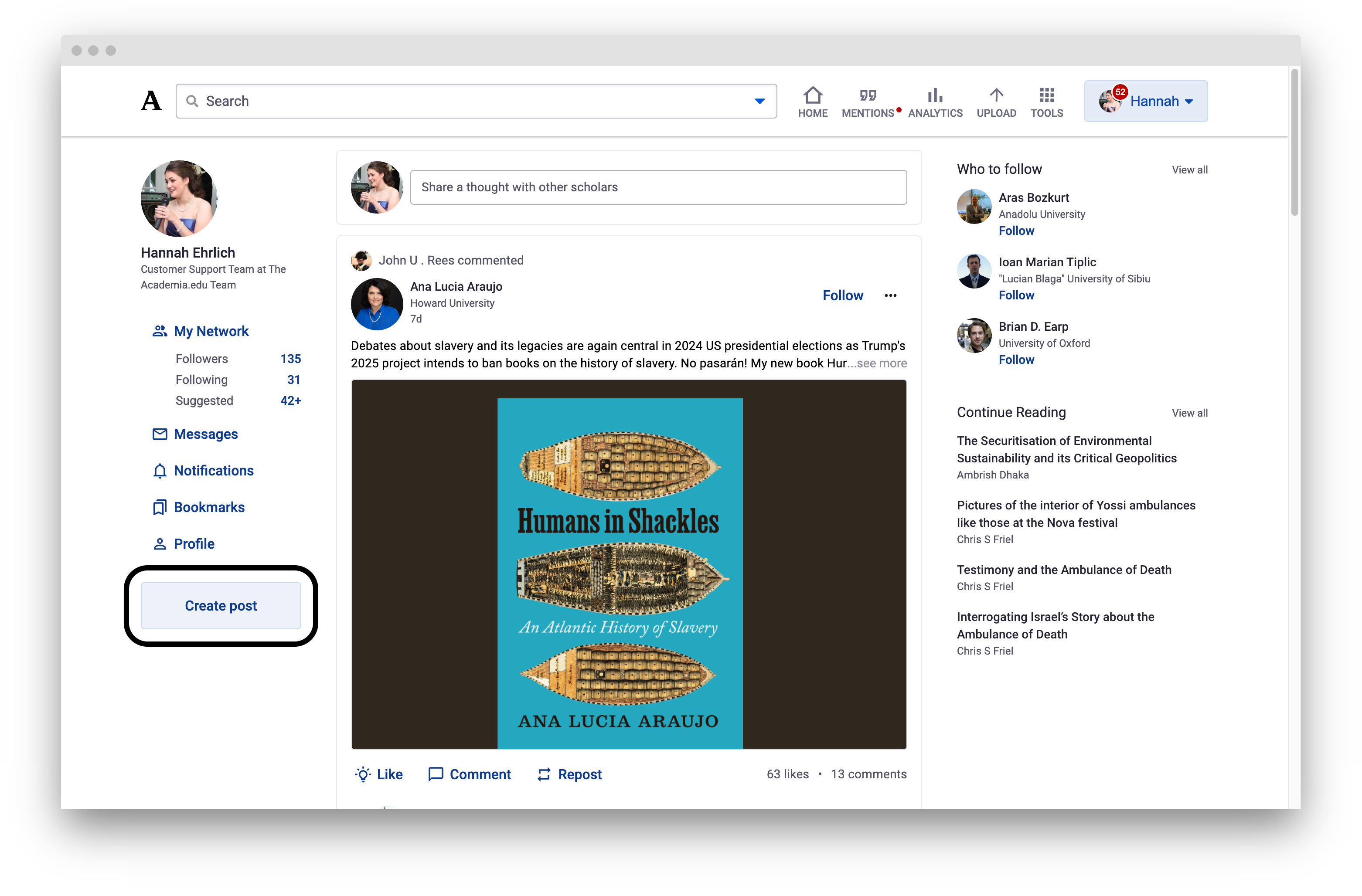 Creating and Editing Posts – Academia Support