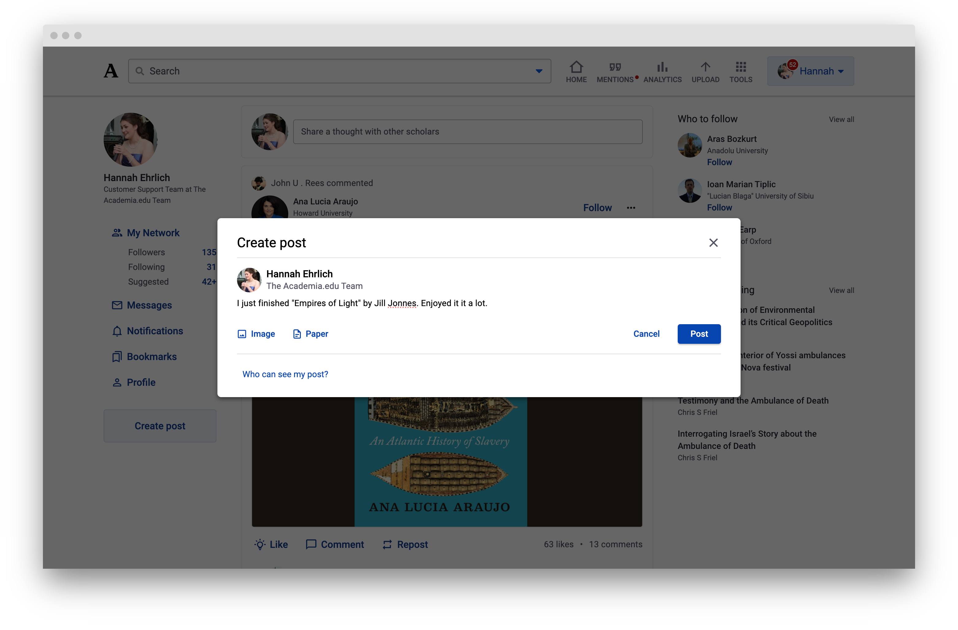 Creating and Editing Posts – Academia Support