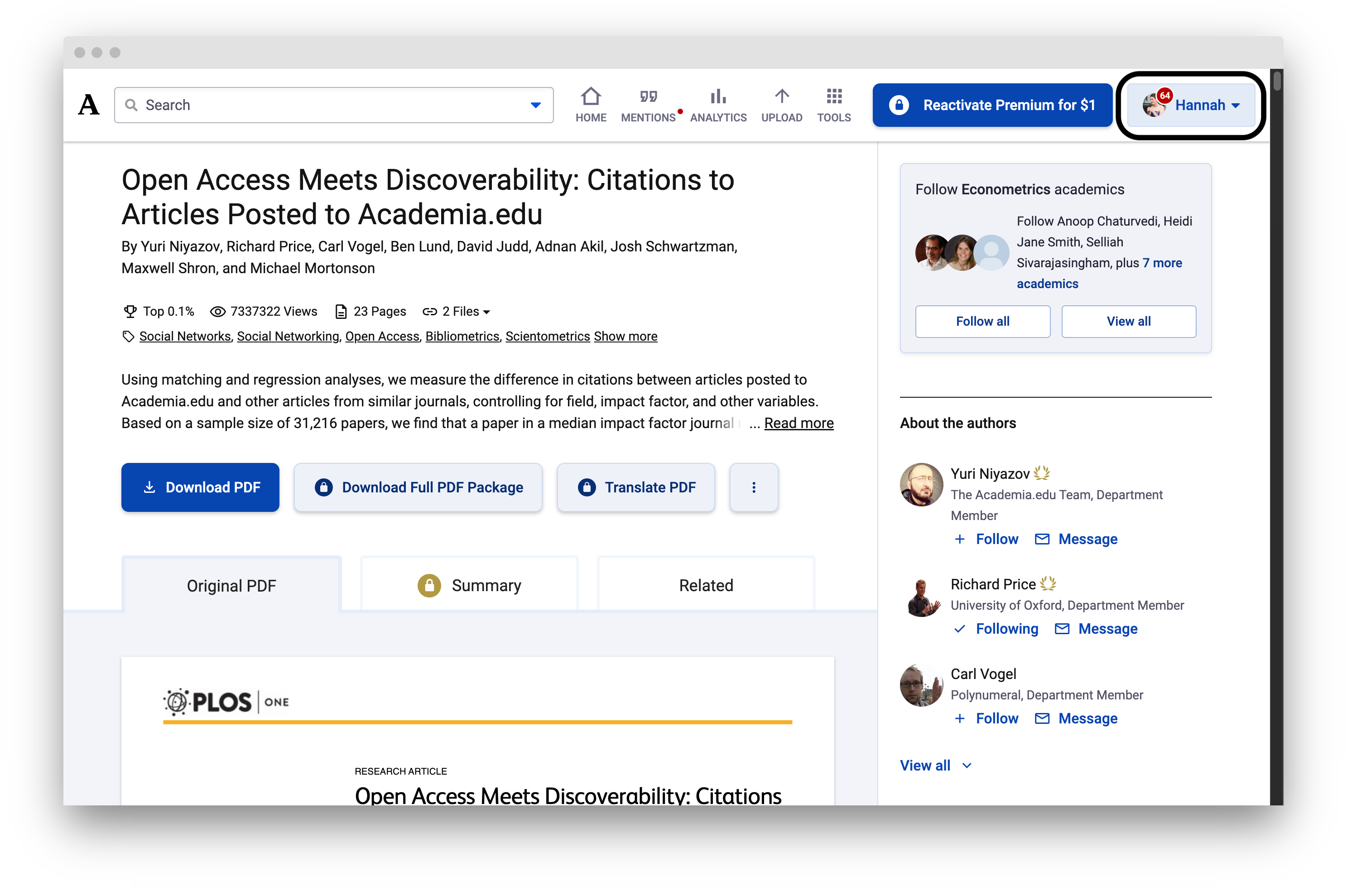 How Can I Access My Profile? – Academia Support
