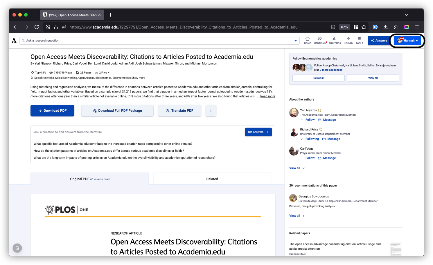 How Can I Access My Profile? – Academia Support