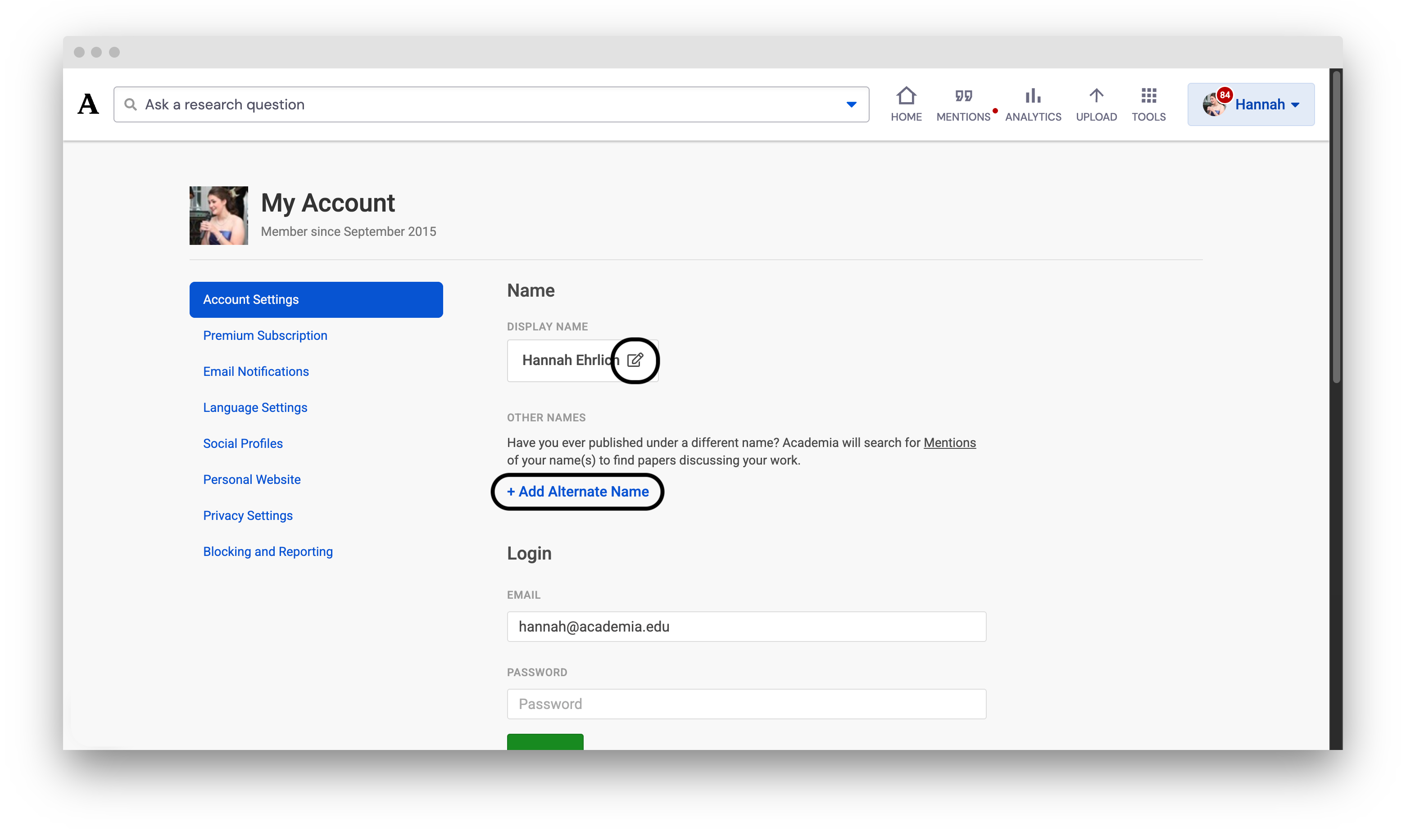 How Do I Change What Names Mentions Search For? – Academia Support